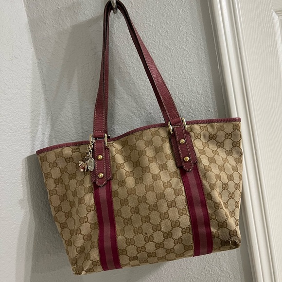 Gucci | Bags | Gucci Monogram Pink Jolicoeur Tote | Poshmark